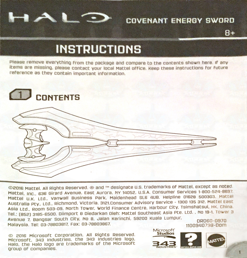 Halo Toy Review: Mattel Covenant Energy Sword | HaloFanForLife